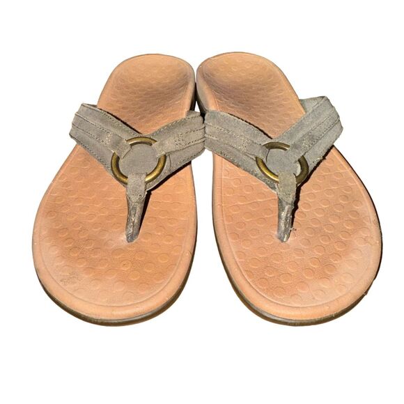 Vionic | Shoes | Vionic Tide Aloe Flip Flops Women Sz 6 Olive Green ...